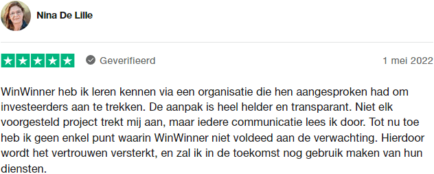 Winwinner: Crowdlending Platform België